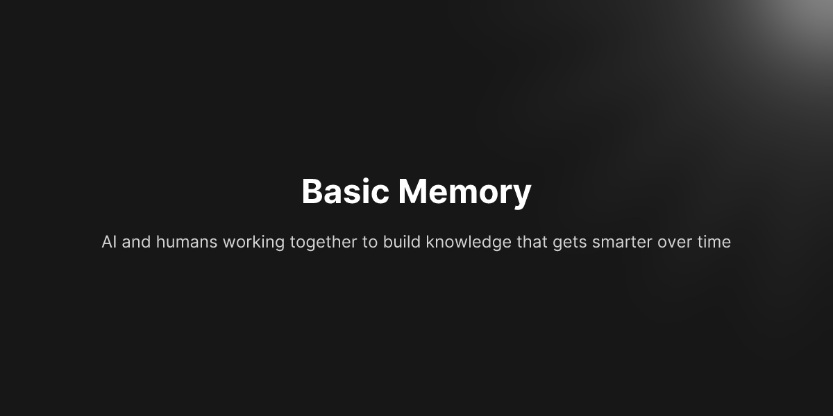 Basic Memory - Basic Memory